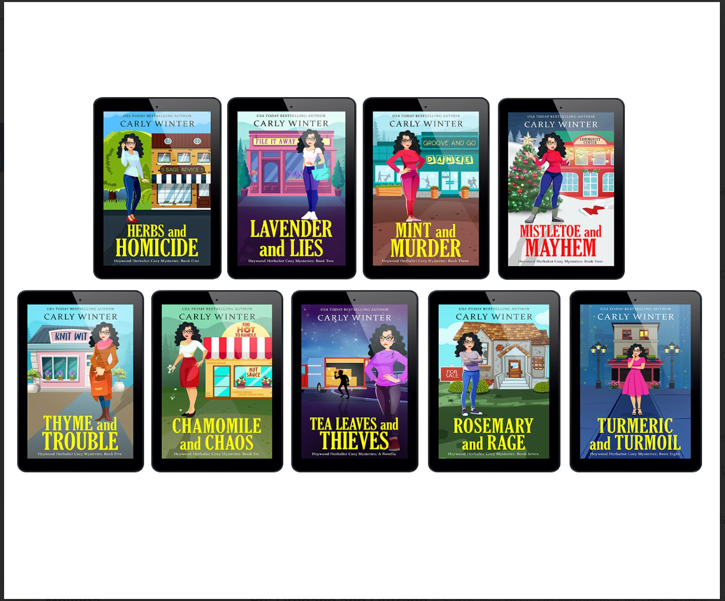Heywood Herbalist Ebook Collection – Carly Winter Cozy Mysteries